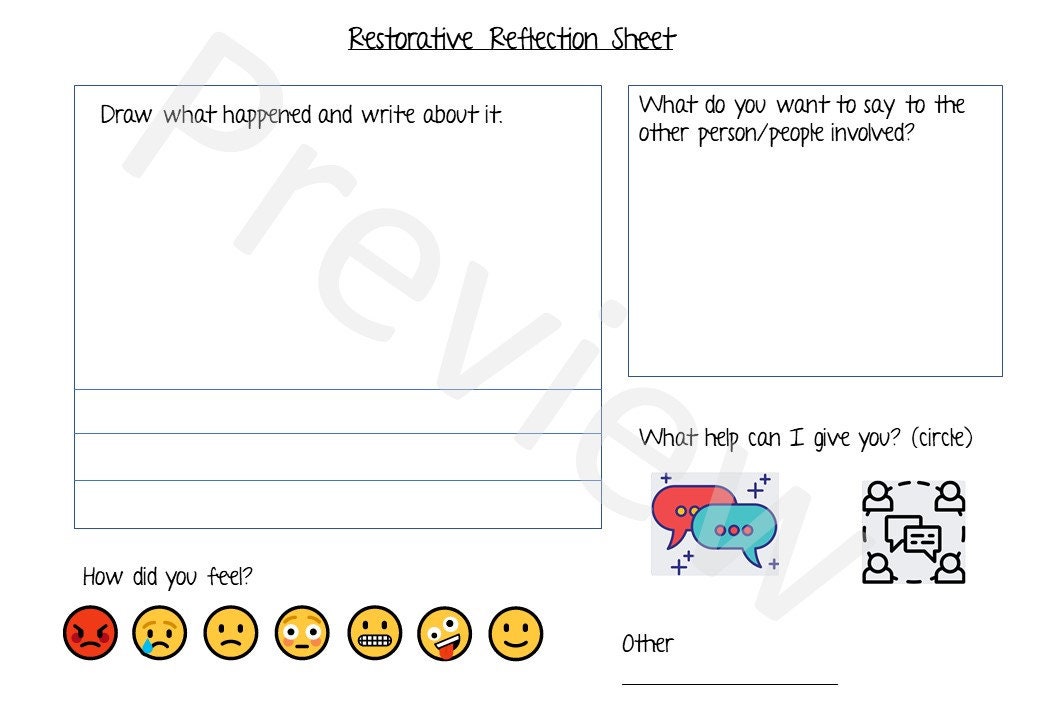Restorative Reflection Sheet - Etsy