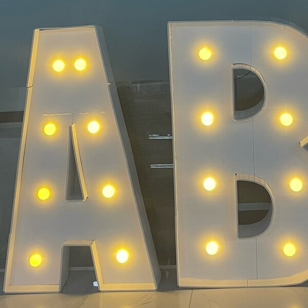 Light up Letters - Etsy