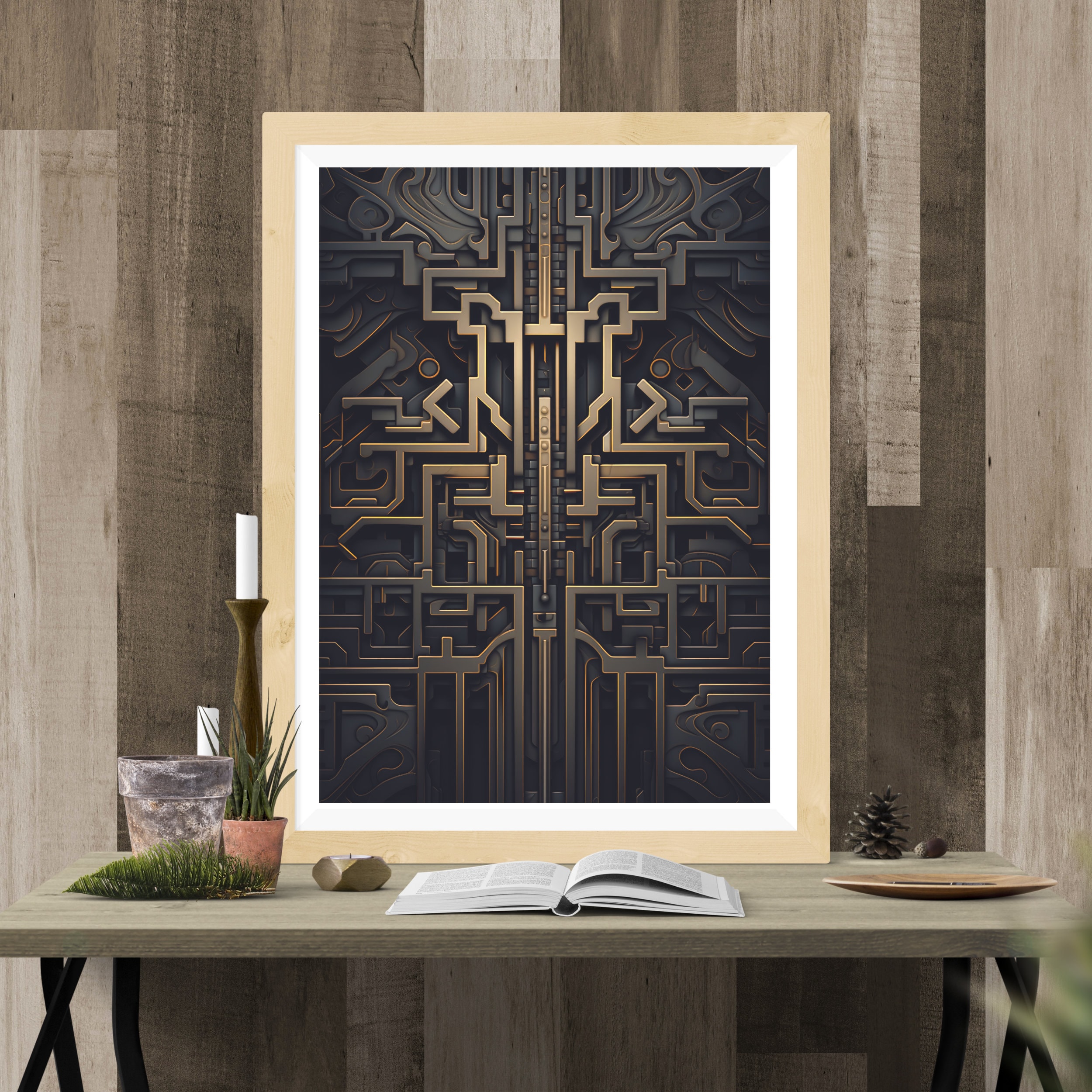 Vibrant Circuit Board Wall Art Perfect for Elevating Your Living Room ...