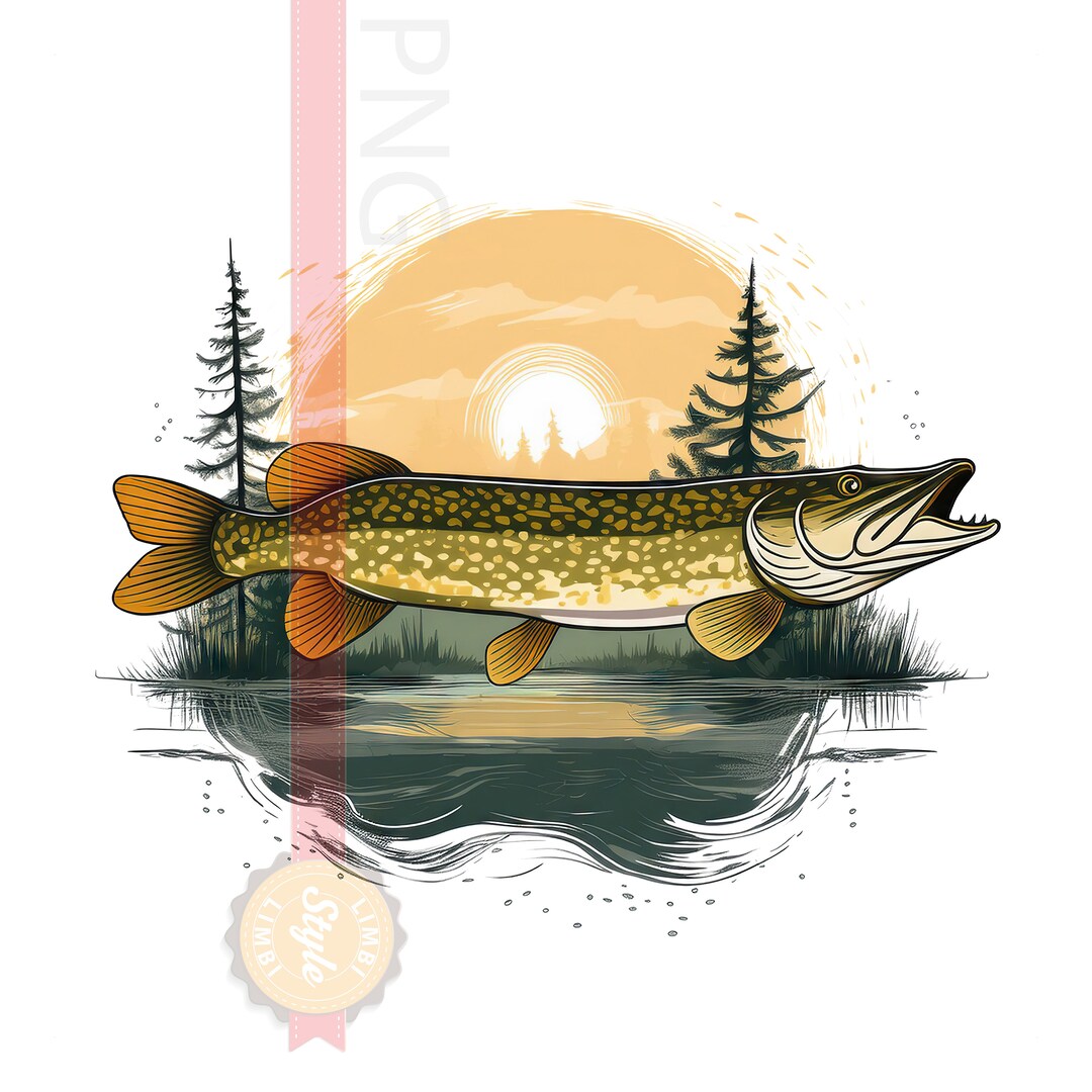 Pike Forest Design Transparent Png File for Printing on E.g. T-shirts ...