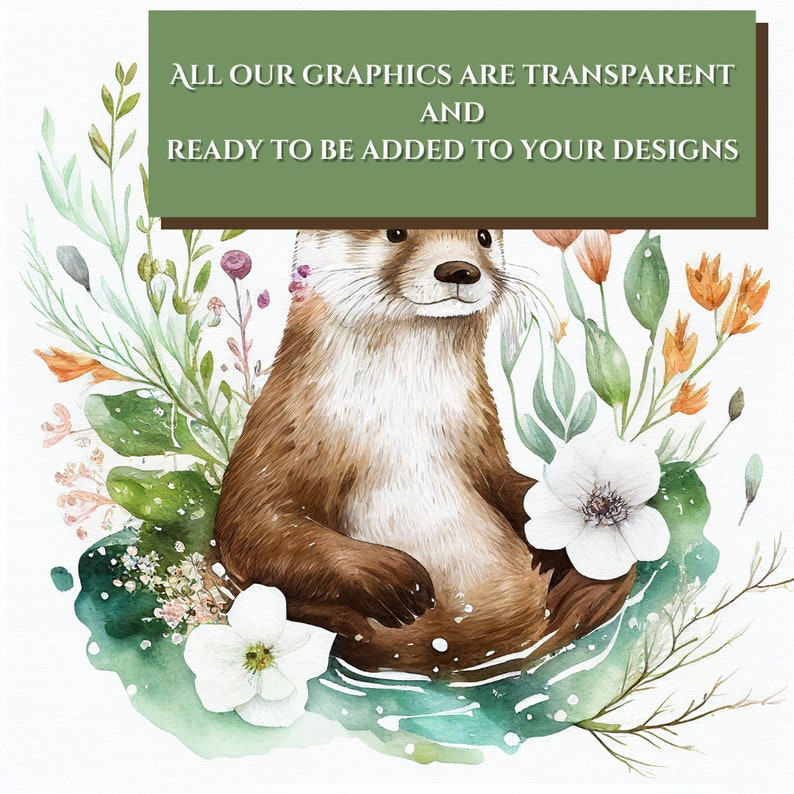 Watercolor Wild Animals Clipart Private and Commercial Use - Etsy