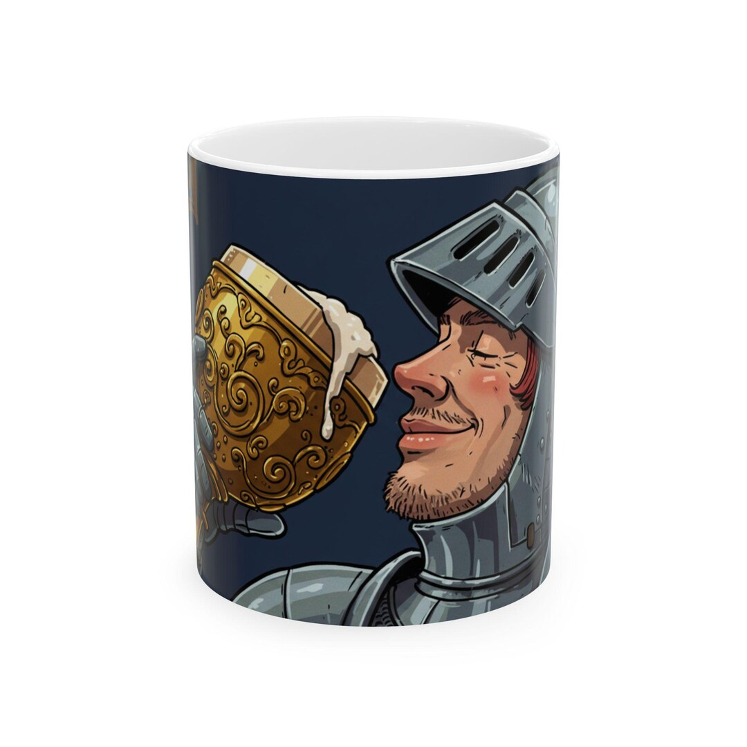 Knight Ceramic Mug, Castle Lover's Gift, Medieval Coffee Cup, Warrior ...