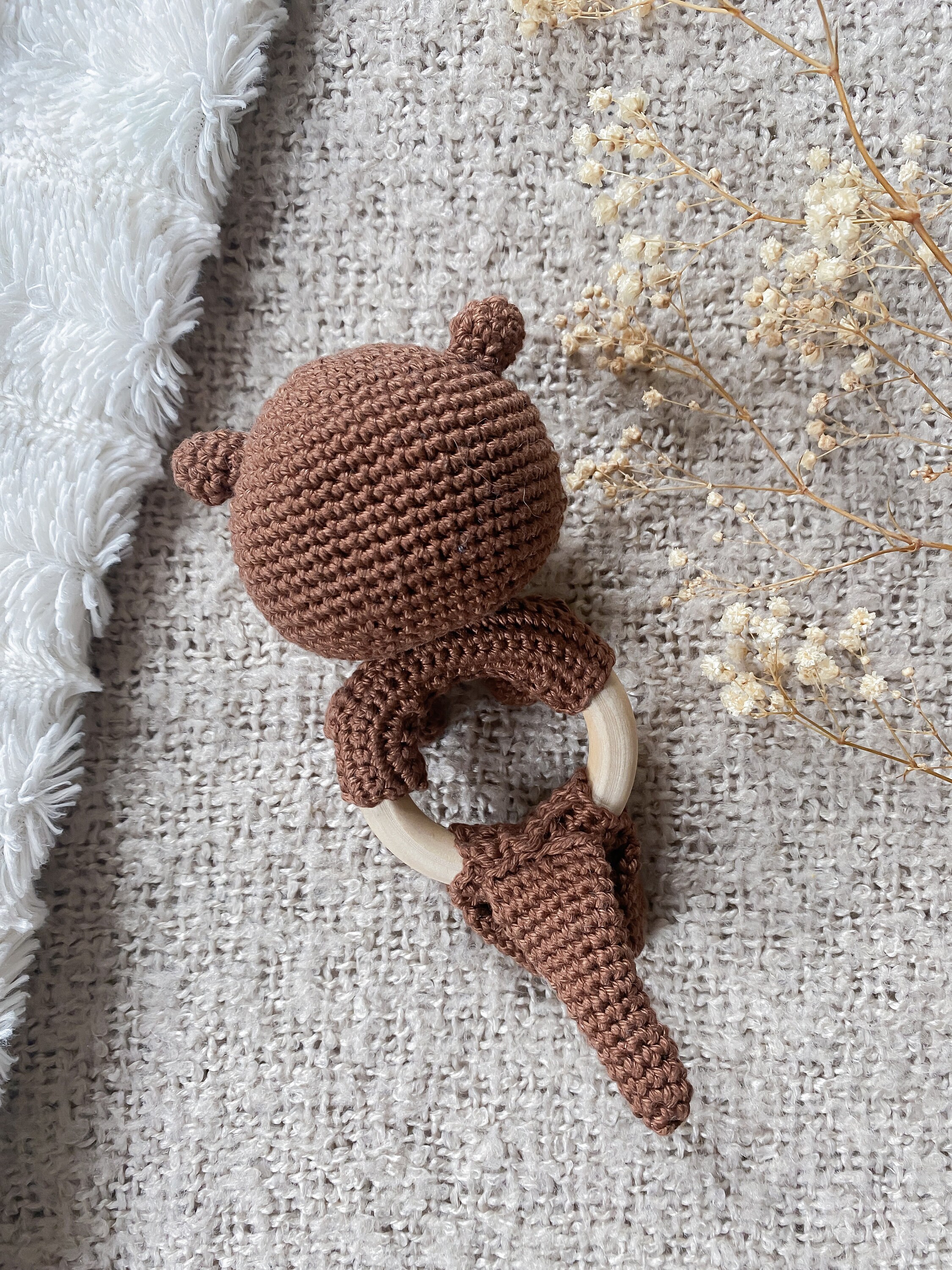 Rattle Baby Rattle Animal Birth Baby Gift Otter Highland Cow - Etsy