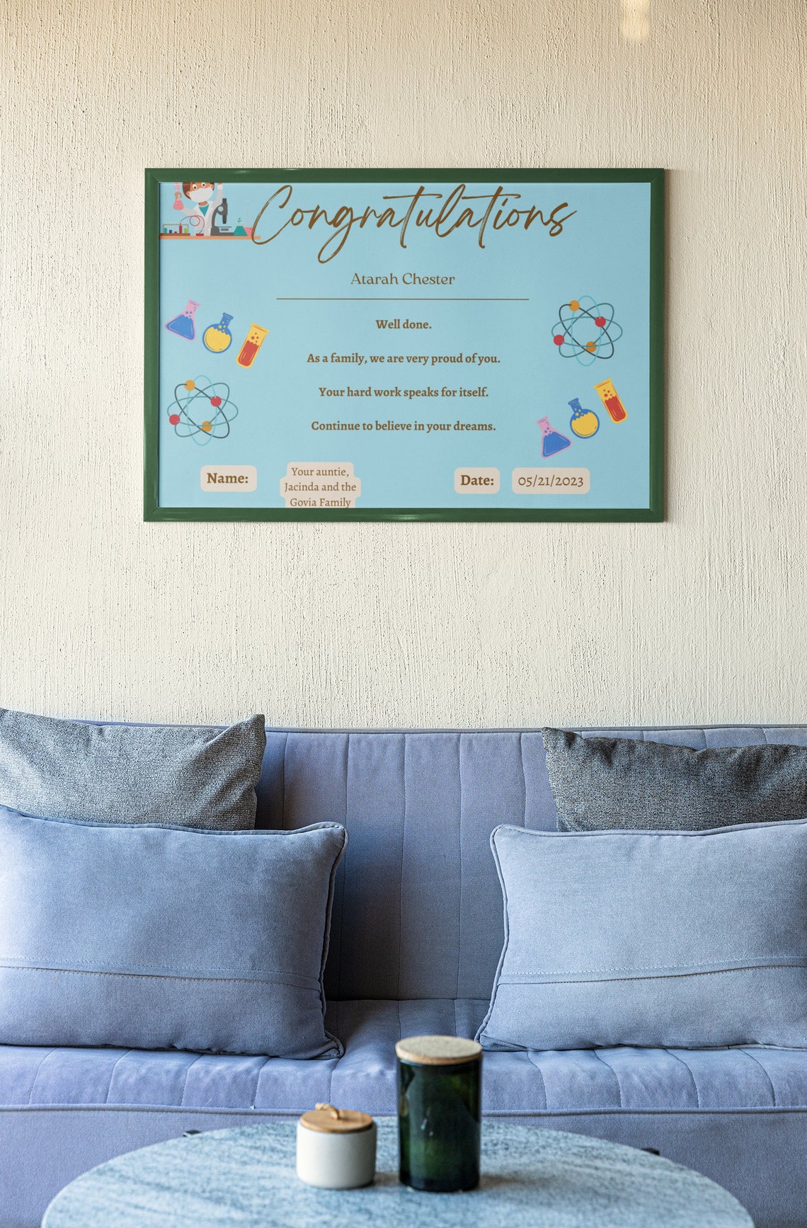 Congratulations Certificate for Kids (skyblue) - Etsy