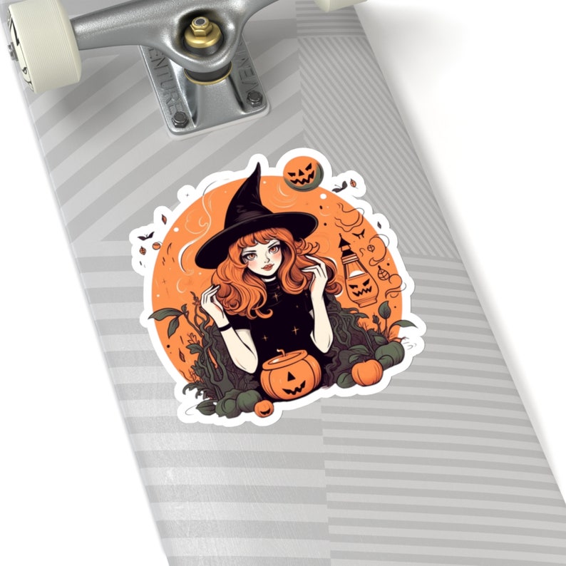 Witch Sticker, Halloween Sticker, Pumpkin Sticker, Cool Stickers ...