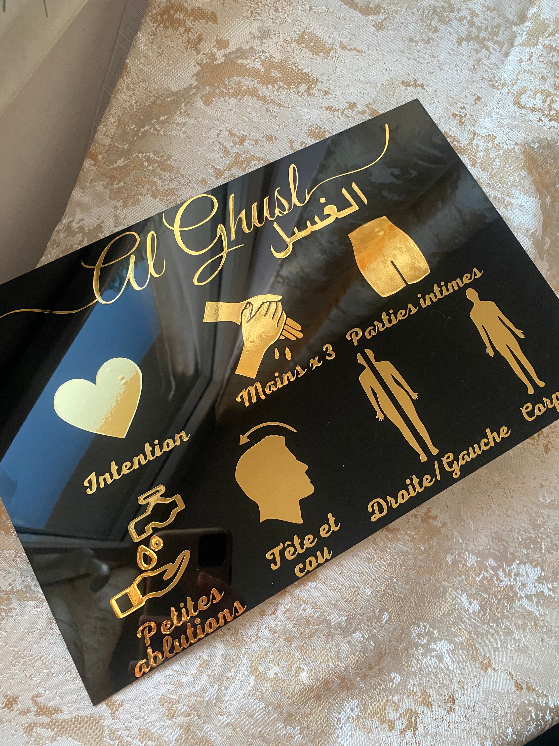 PAINTING ABLUTIONS/WUDU Ghusl Islamic Prayer Invocation Child ...