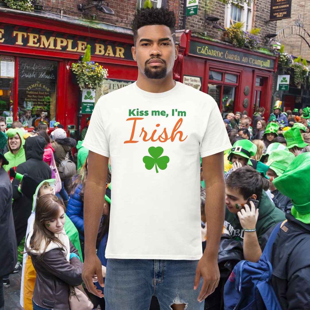 Kiss Me I'm Irish T-shirt – St. Patrick's Day Shamrock Tee - Etsy