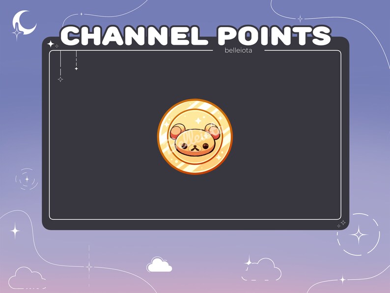 Golden Kuma Coin Cute Bear Channel Point Icon for Twitch/discord ...