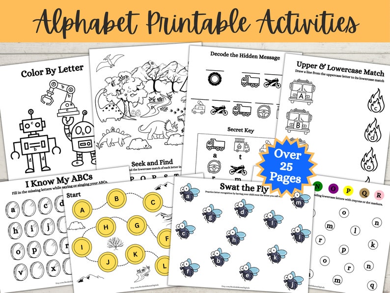 Alphabet Activities, Preschool Alphabet Learning Activities, Alphabet ...
