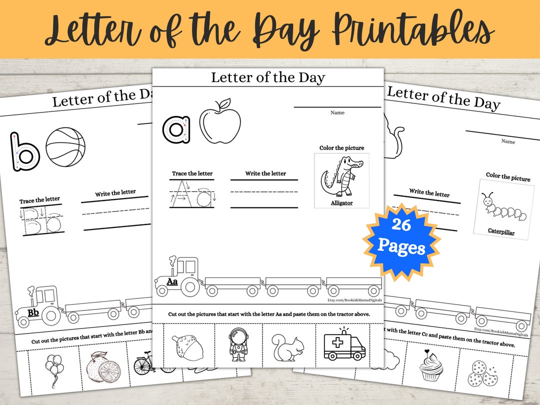 Letter of the Day Worksheet, Pre K Alphabet Activities, Alphabet ...