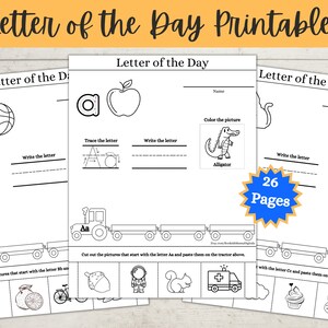 Letter of the Day Worksheet, Pre K Alphabet Activities, Alphabet ...