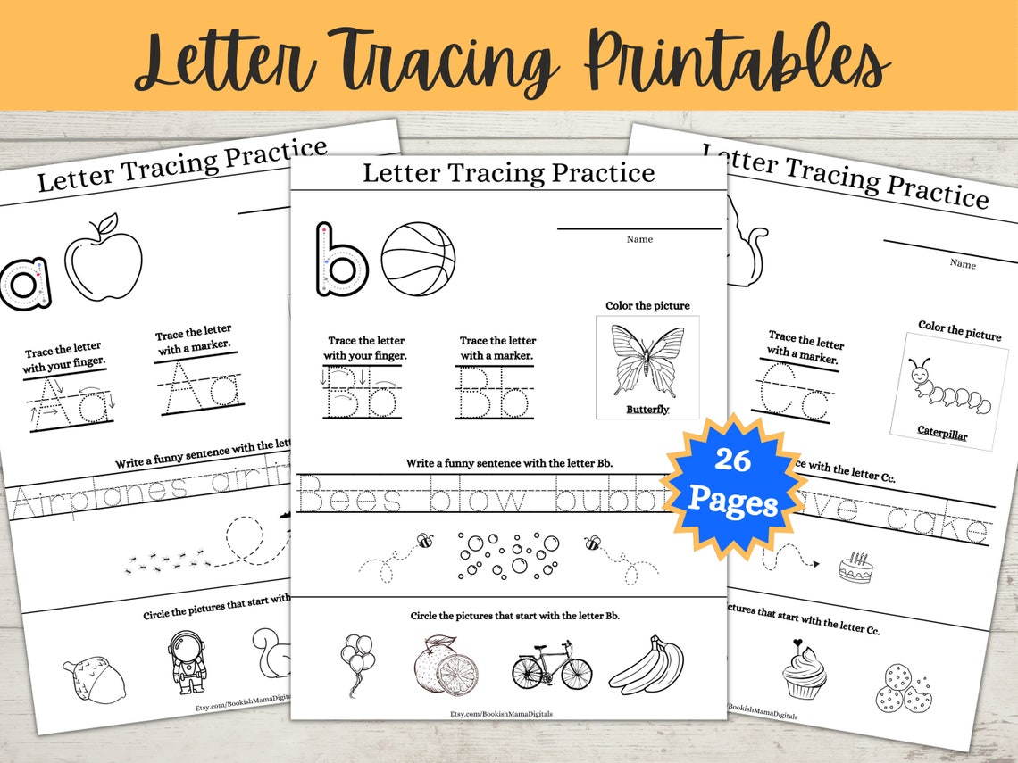 Letter of the Day Tracing Worksheet, Preschool Activities, Pre-k ...