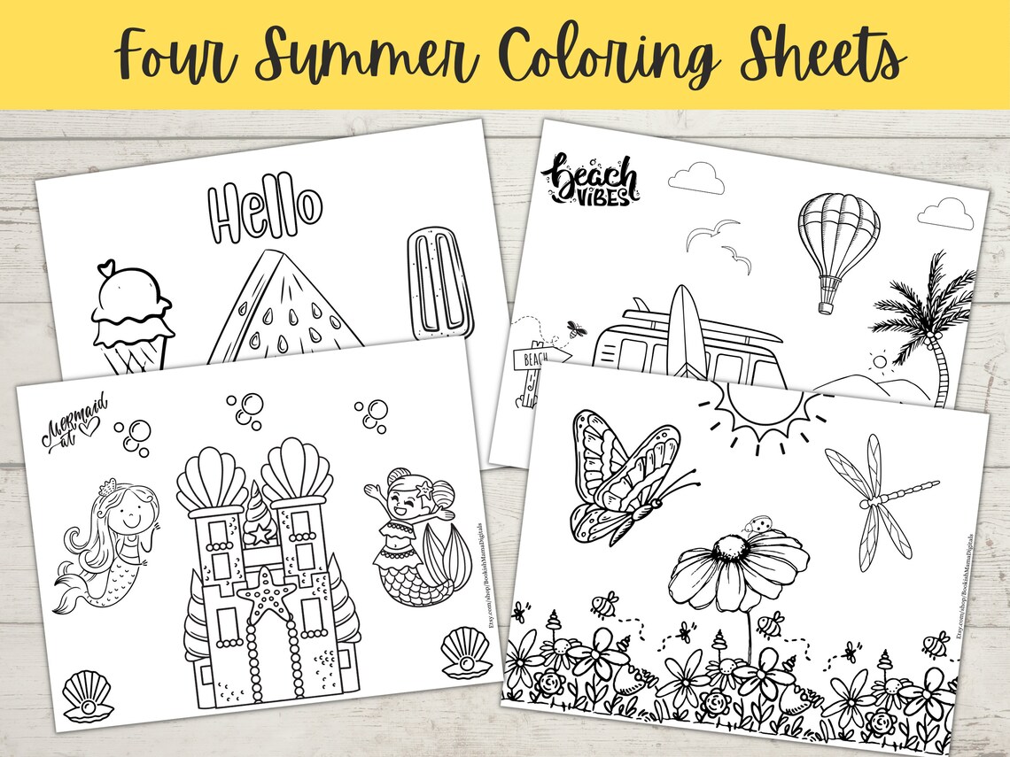 Summer Activities for Kids, Summer Games for Kids, Summer Coloring ...