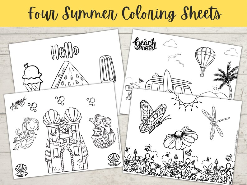 Summer Activities for Kids, Summer Games for Kids, Summer Coloring ...