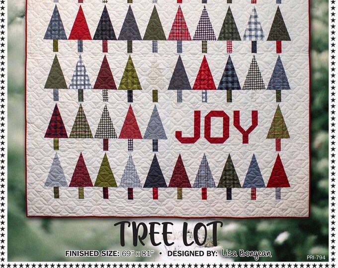 Tree Lot Christmas Quilt Pattern Designed by Lisa Bongean for Primitive ...