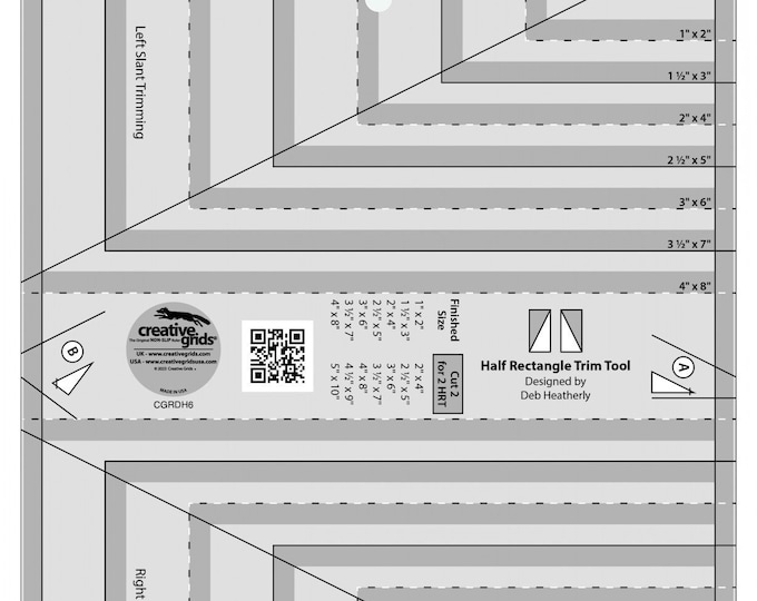 Creative Grids Half Rectangle Trim Tool - #CGRDH6. Instructional Video ...