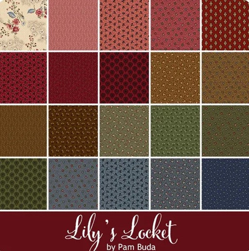 Lily's Locket by Pam Buda of Heartspun Quilts for Marcus Fabrics. Heart ...