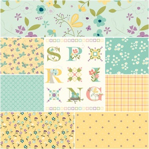 Hello Spring Daisies Seafoam by Sandy Gervais for Riley Blake Designs ...
