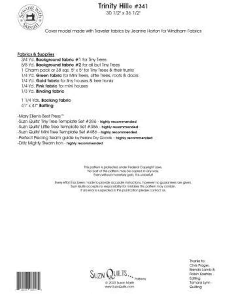 Trinity Hill Quilt Pattern by Sewing With Susan 30.5 X - Etsy