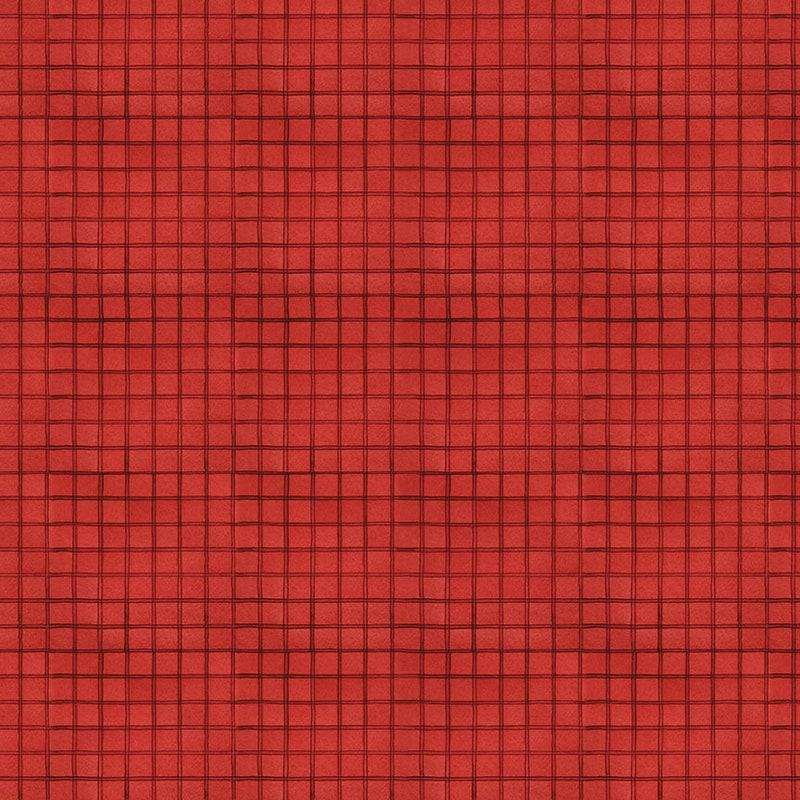 Red Windowpane Fabric - Etsy
