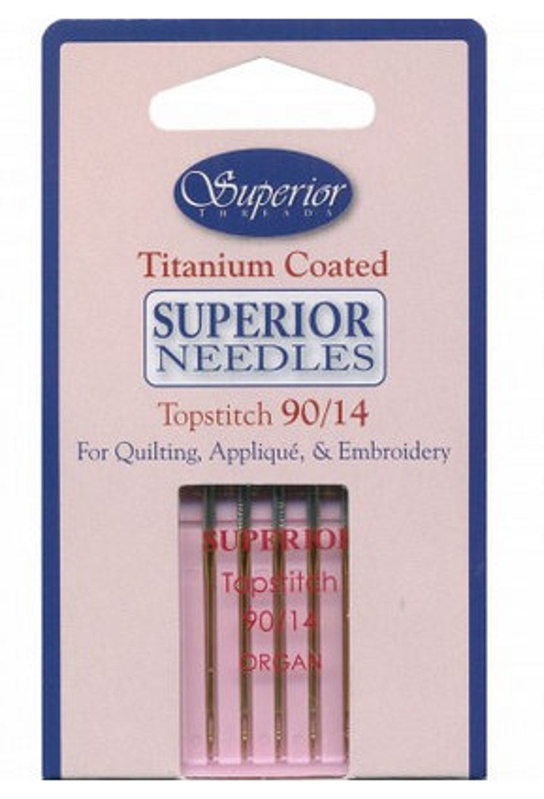 Superior Titanium Machine Needles - Topstitch #90/14 for Quilting ...