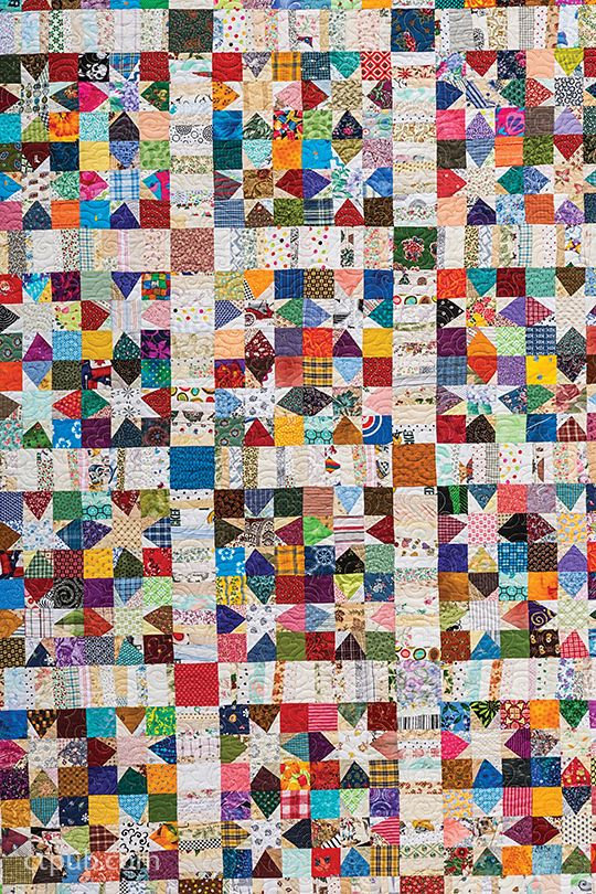 Wonky Wishes Star-quilt Printed Pattern by Bonnie K. Hunter for Kansas ...