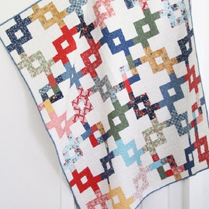 Tangled Quilt Pattern by Cluck Cluck Sew. Layer Cake & Jelly Roll Friendly in 5 Sizes. Finished ...