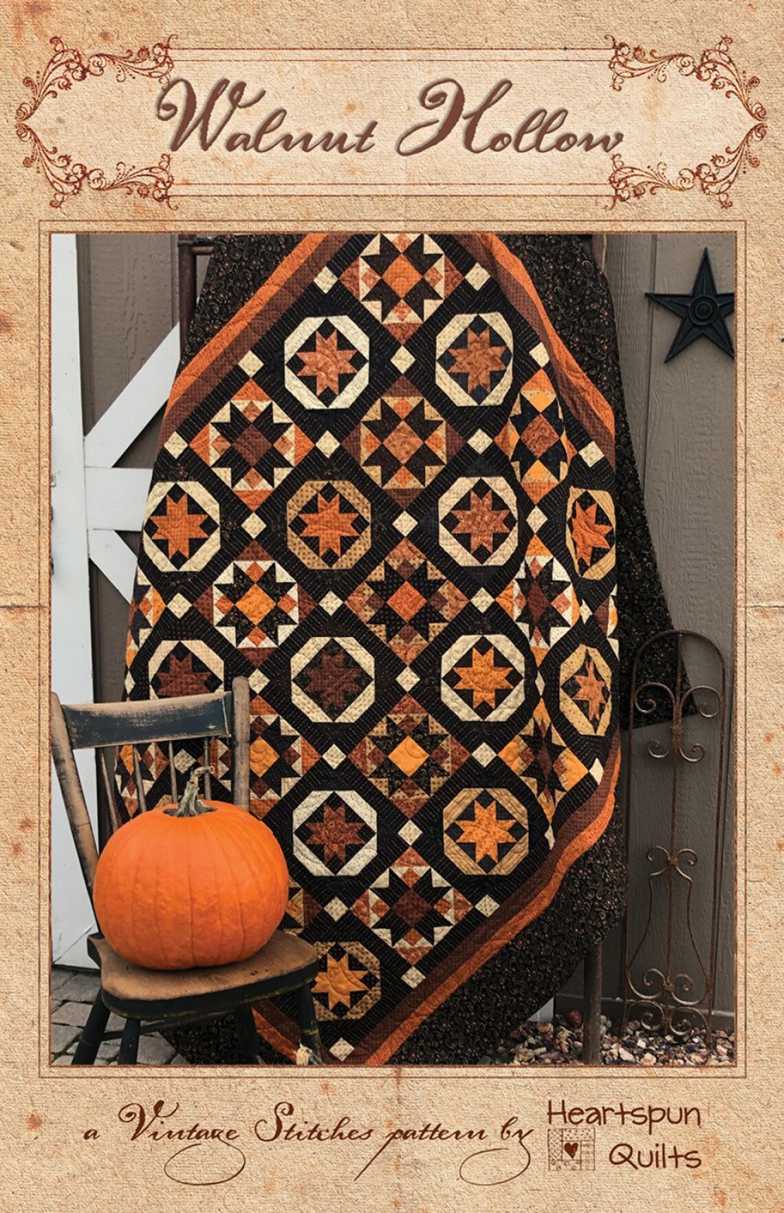 Walnut Hollow Quilt Printed Pattern by Pam Buda of Heartspun Quilts No ...