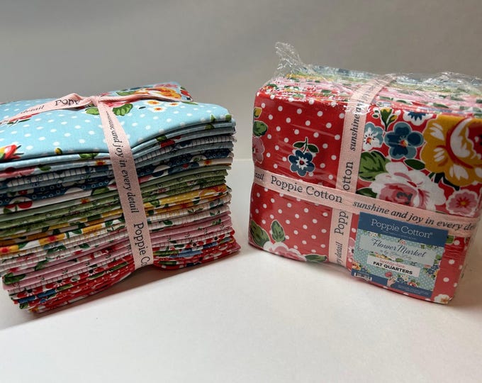 Flower Market Poppie Cotton Fat Quarter Bundle - 22 Pcs - Designed by ...