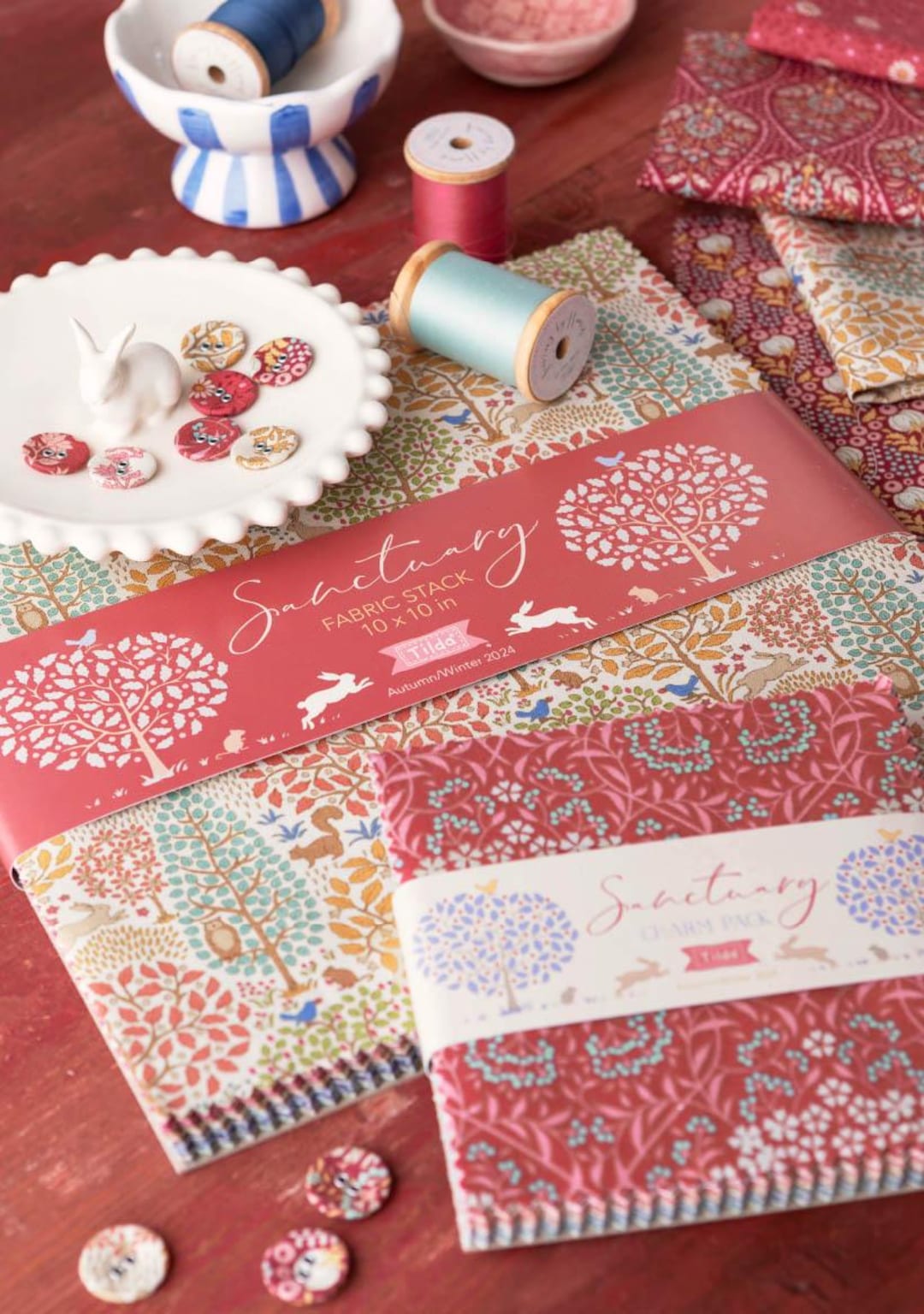 NEW! the Sanctuary Collection Charm Pack by Tilda Fabrics - Forty 5 in ...