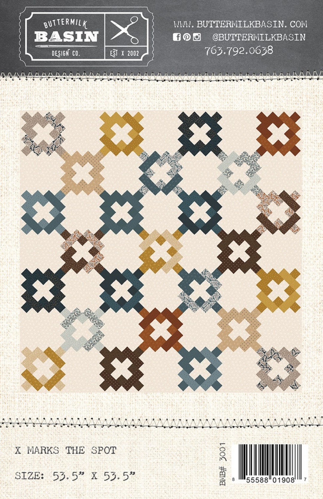 X Marks the Spot Quilt Pattern by Buttermilk Basin Design Co - Etsy