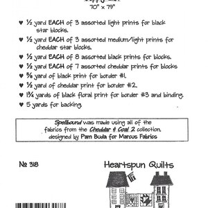 Spellbound Quilt Pattern No. 318 by Pam Buda for Heartspun Quilts - 70 ...