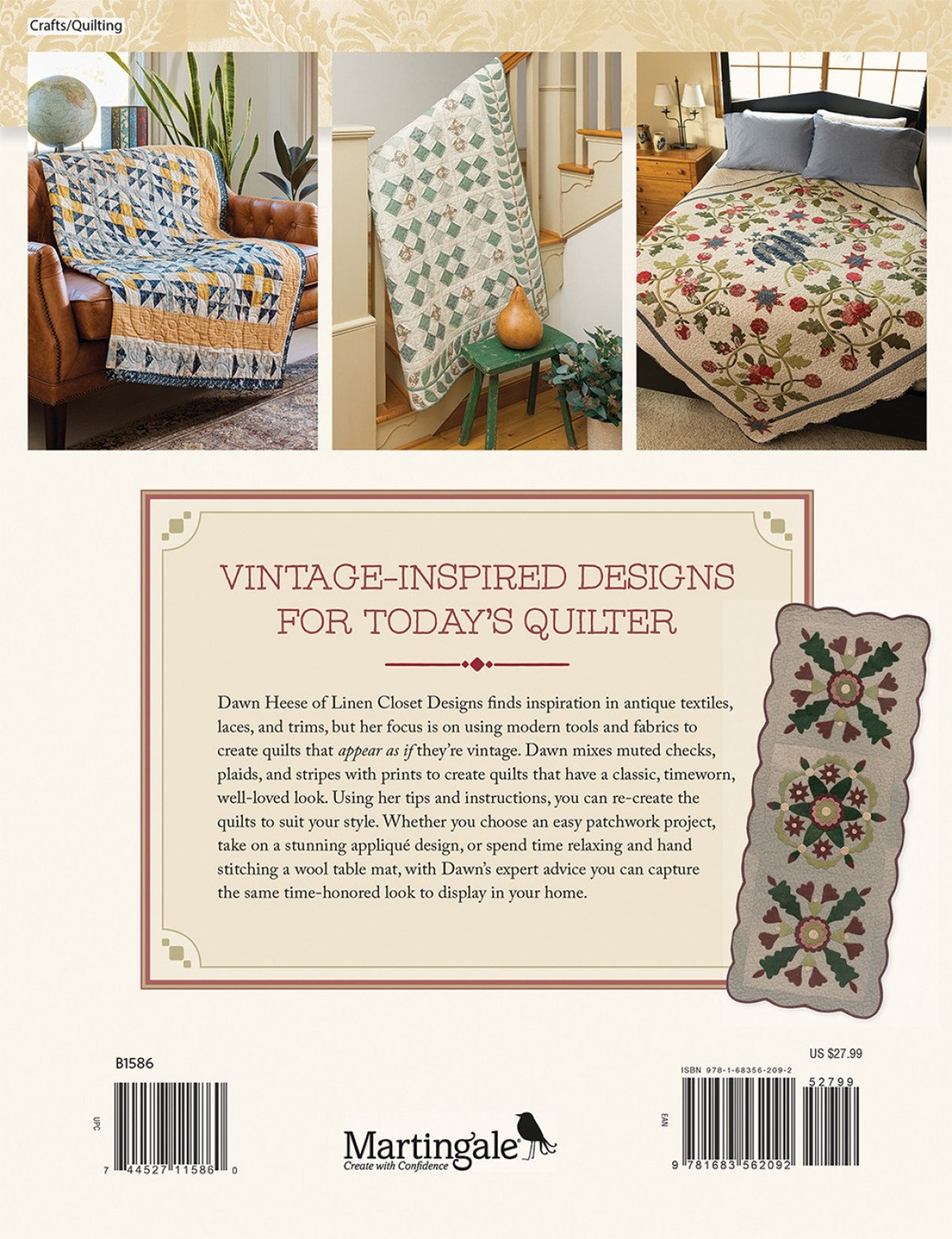 Plain & Fancy Quilts Book by Dawn Heese, 12 Patterns for Cozy Patchwork ...