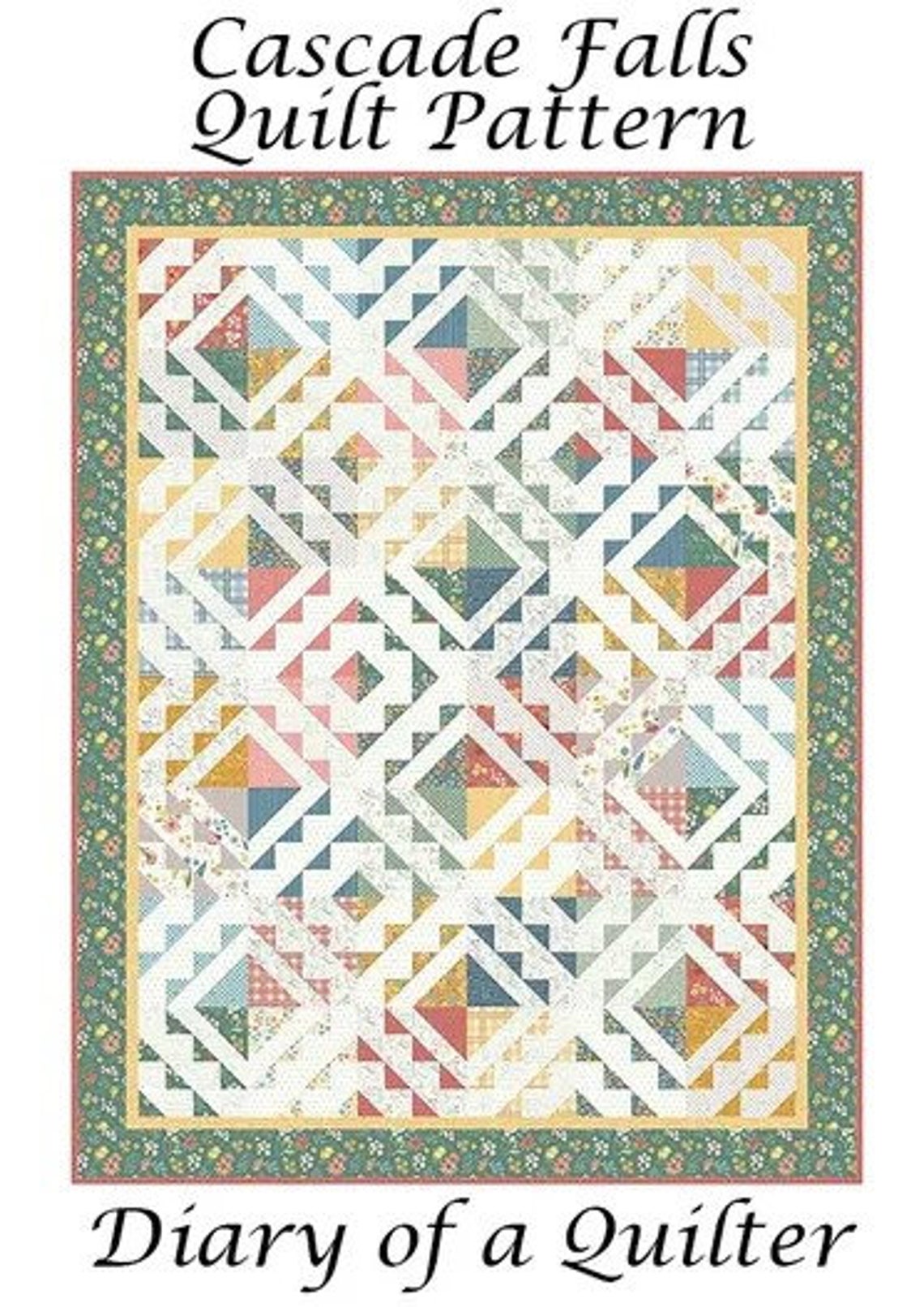 NEW From Amy Smart, Diary of a Quilter Cascade Falls Quilt Pattern 5 ...