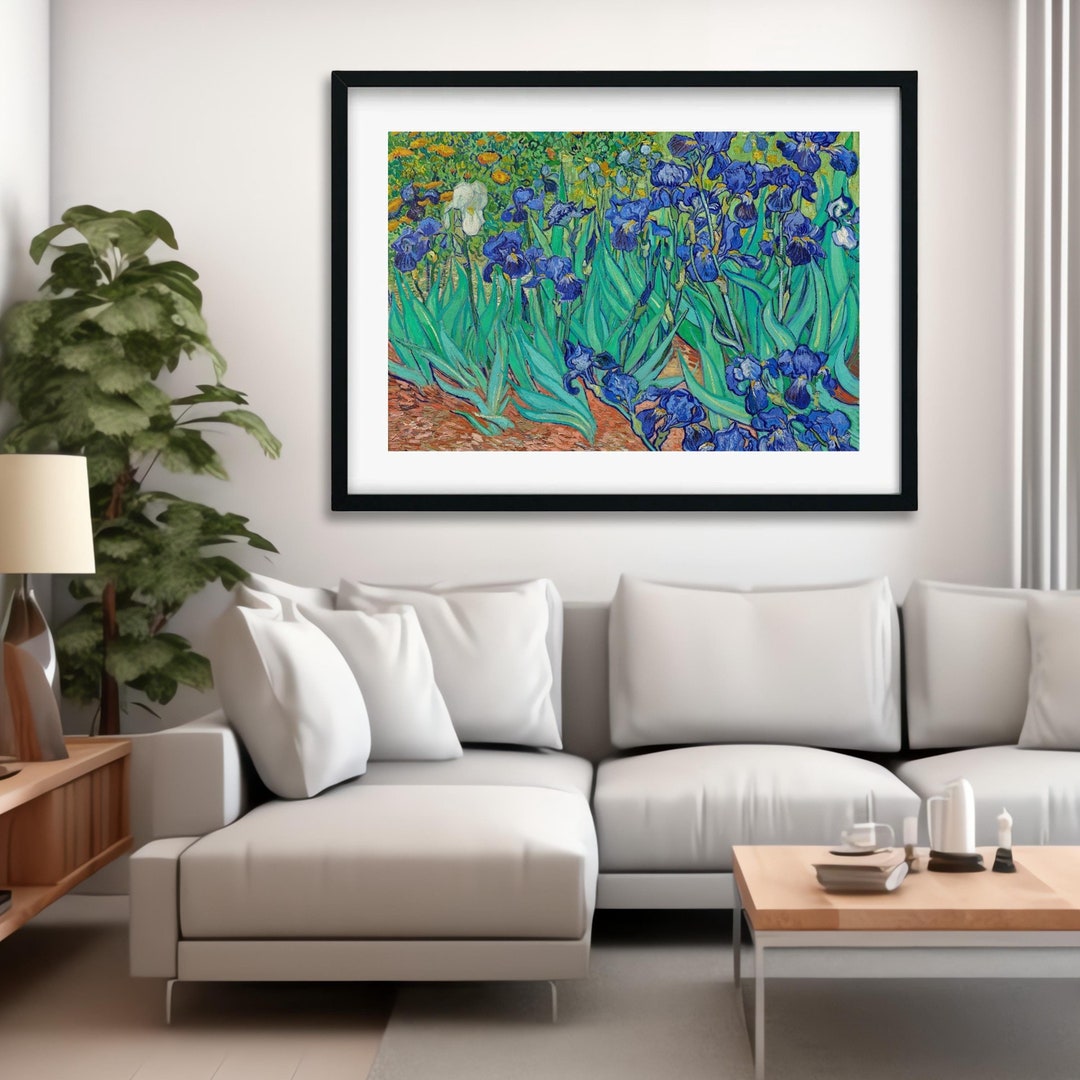 Van Gogh Irises Art Print: Post-impressionist Floral Home Decor - Etsy
