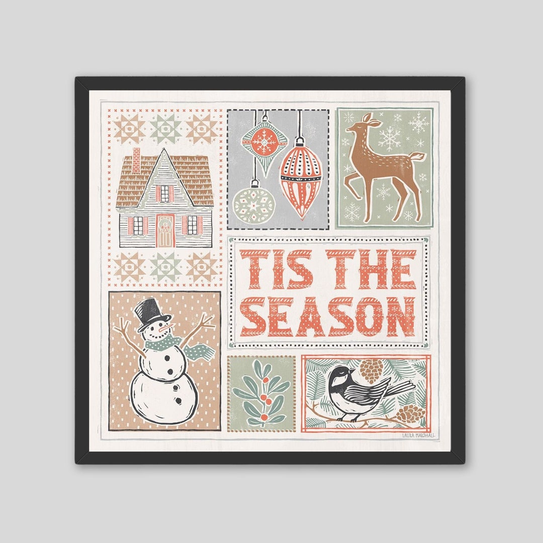 Tis the Season Christmas Home Decor Sign Print, Winter Wonderland ...
