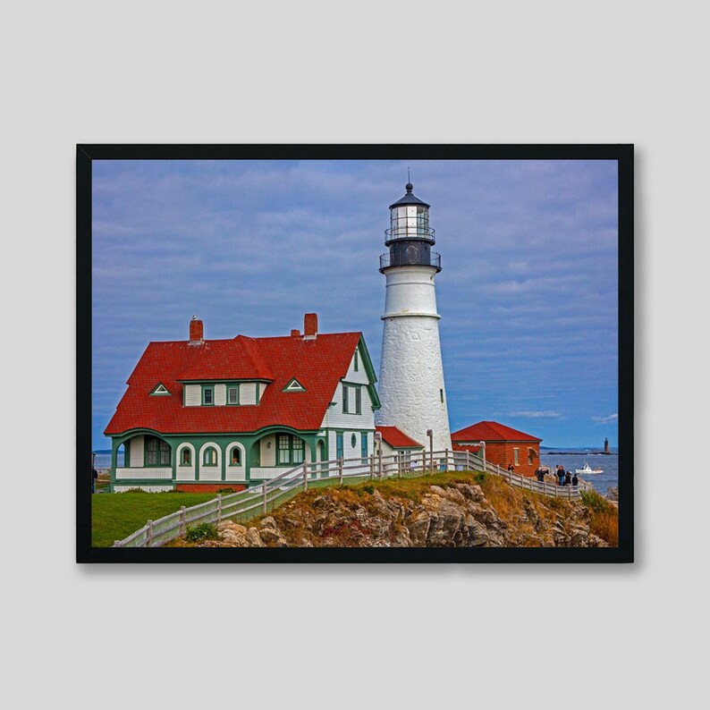 Portland Head Lighthouse Photography Print: Maine Coastal Wall Art - Etsy
