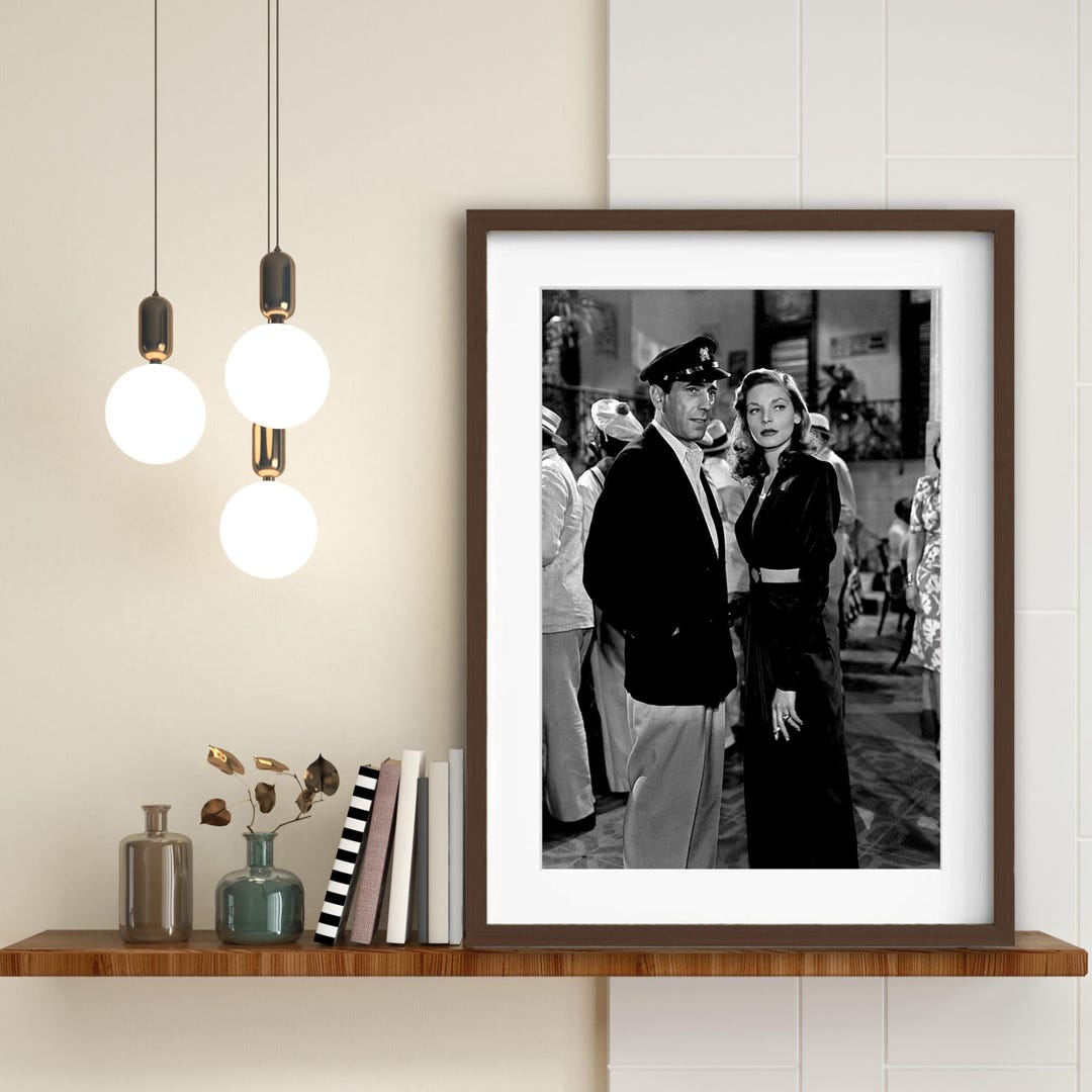 Bogart and Bacall Movie Still Print: Classic Home Cinema Wall Art - Etsy
