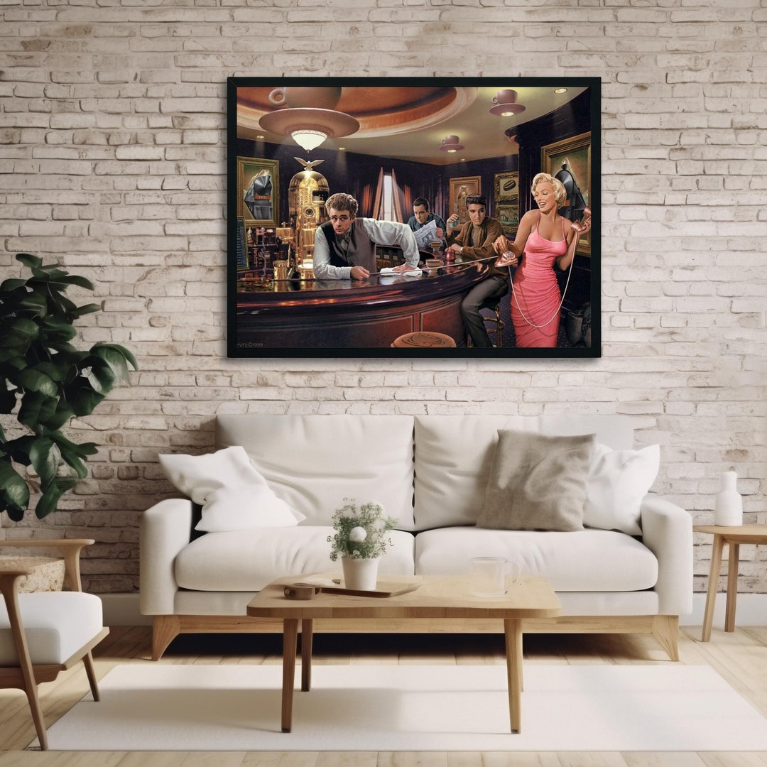 James Dean, Humphrey Bogart, Elvis Presley, Marilyn Monroe Hollywood ...