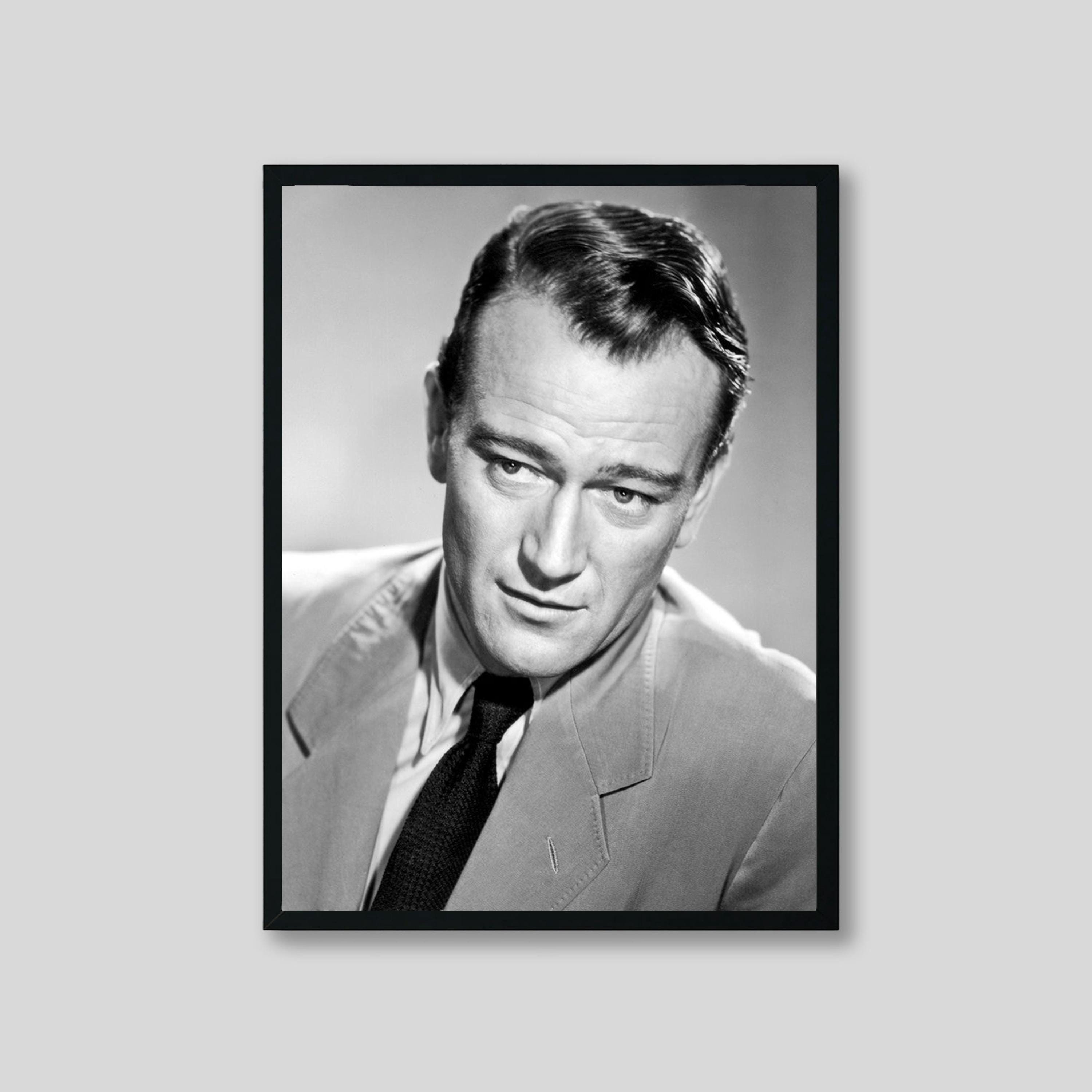 John Wayne Studio Portrait Print: Classic Hollywood Cinema Decor - Etsy