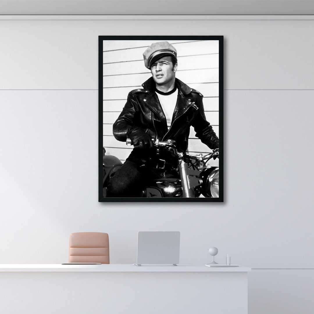 Marlon Brando in the Wild One Movie Scene Photography Print, Classic ...