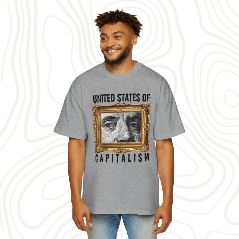 United States of Capitalism Shirt Men's Heavy Oversized Tee, Unisex T ...