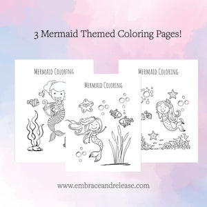 Mermaid Activity Bundle | Coloring Pages | Games | Printable - Etsy