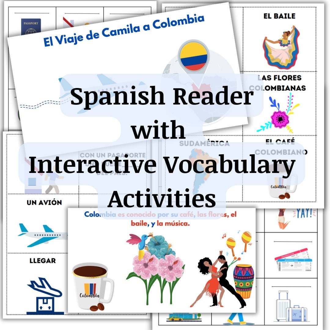 Spanish Learning Kit for Kids: Colombian Story, Vocabulary Cards ...