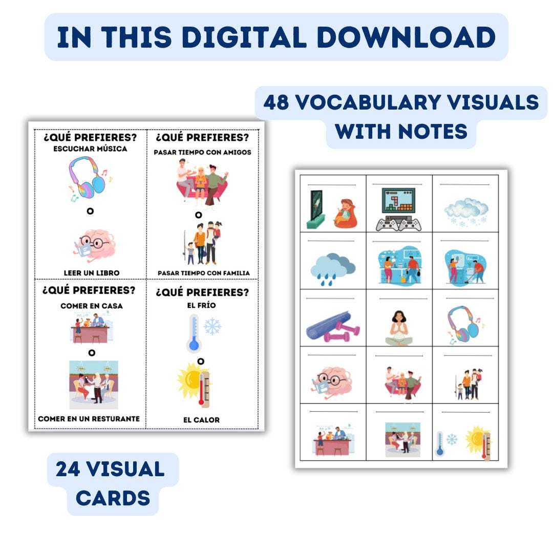 Spanish Conversation Card Game: Sentence Builder Activity - Etsy