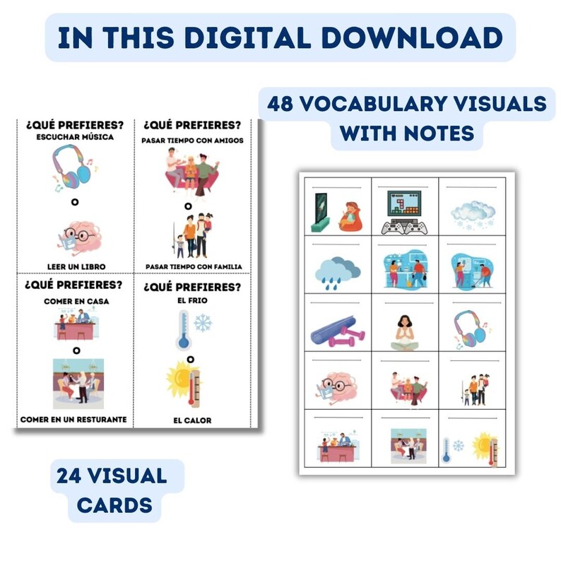 Spanish Conversational Card Game Sentence Builder Activity for Learning ...