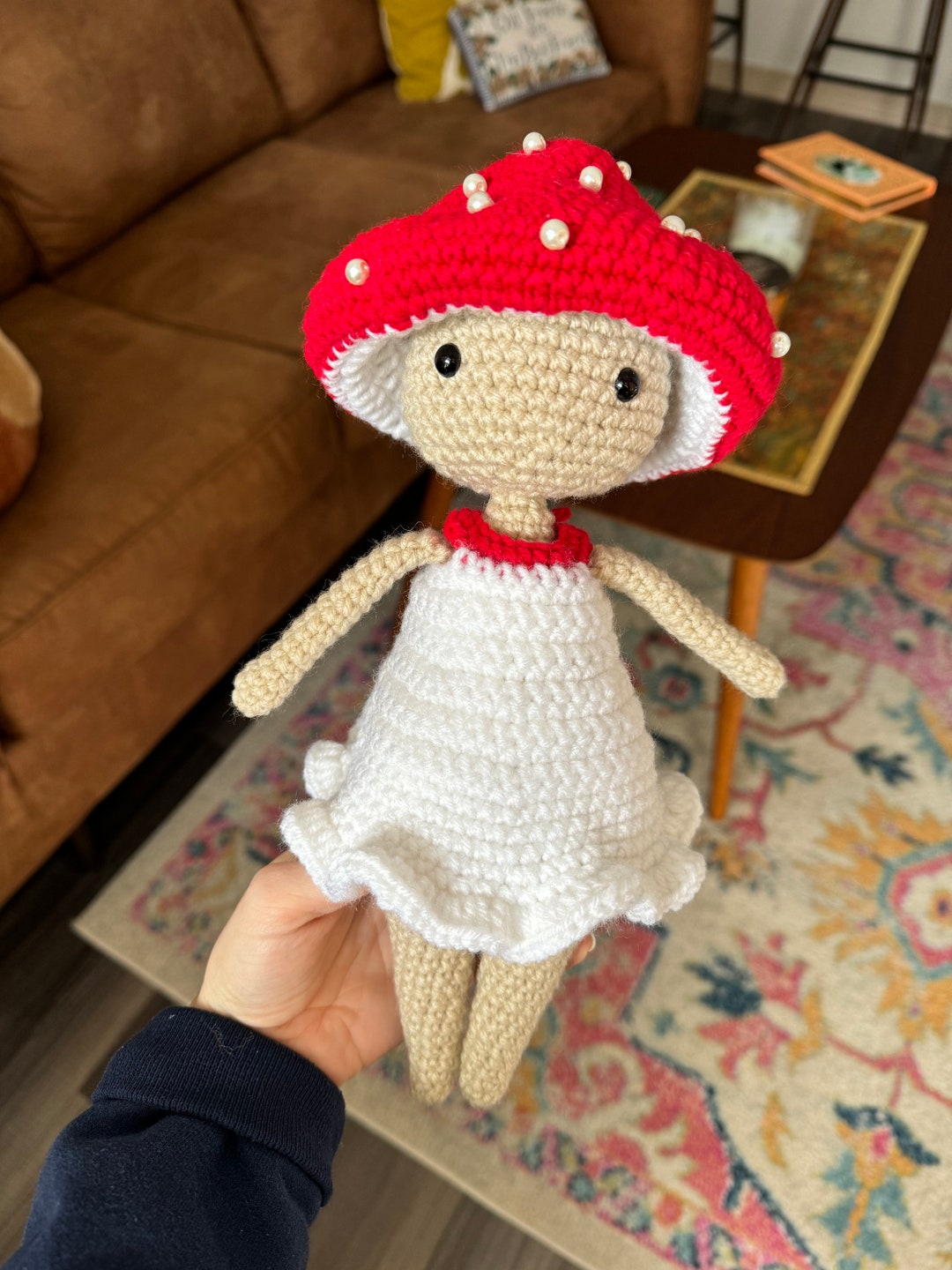 Crochet Amigurumi Mushroom Sprite Doll - Etsy