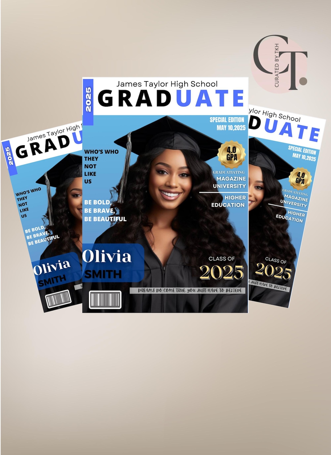 Graduation Magazine; Graduation Magazine Book Invitation; Class of 2025 ...