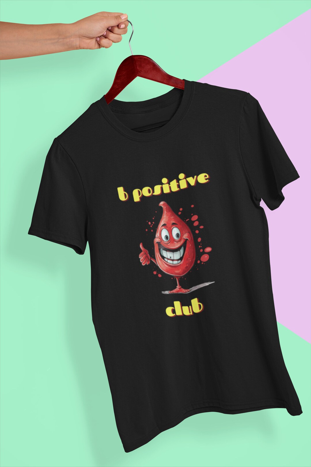 The B Positive Club Blood Donor T-shirt | Encouraging Blood Donation ...
