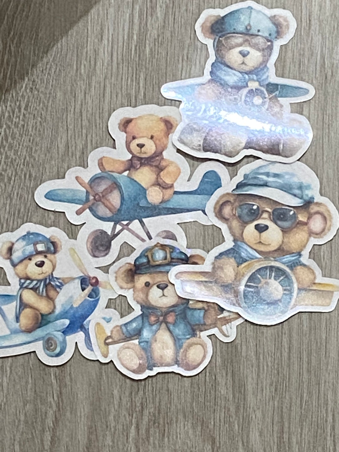 Cute Aviator Teddy Stickers | Scrapbooking |cute Stickers| Cricut ...
